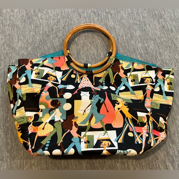 Neiman Marcus | Bags | Neiman Marcus Fashion Diva Bamboo Handle Purse ...